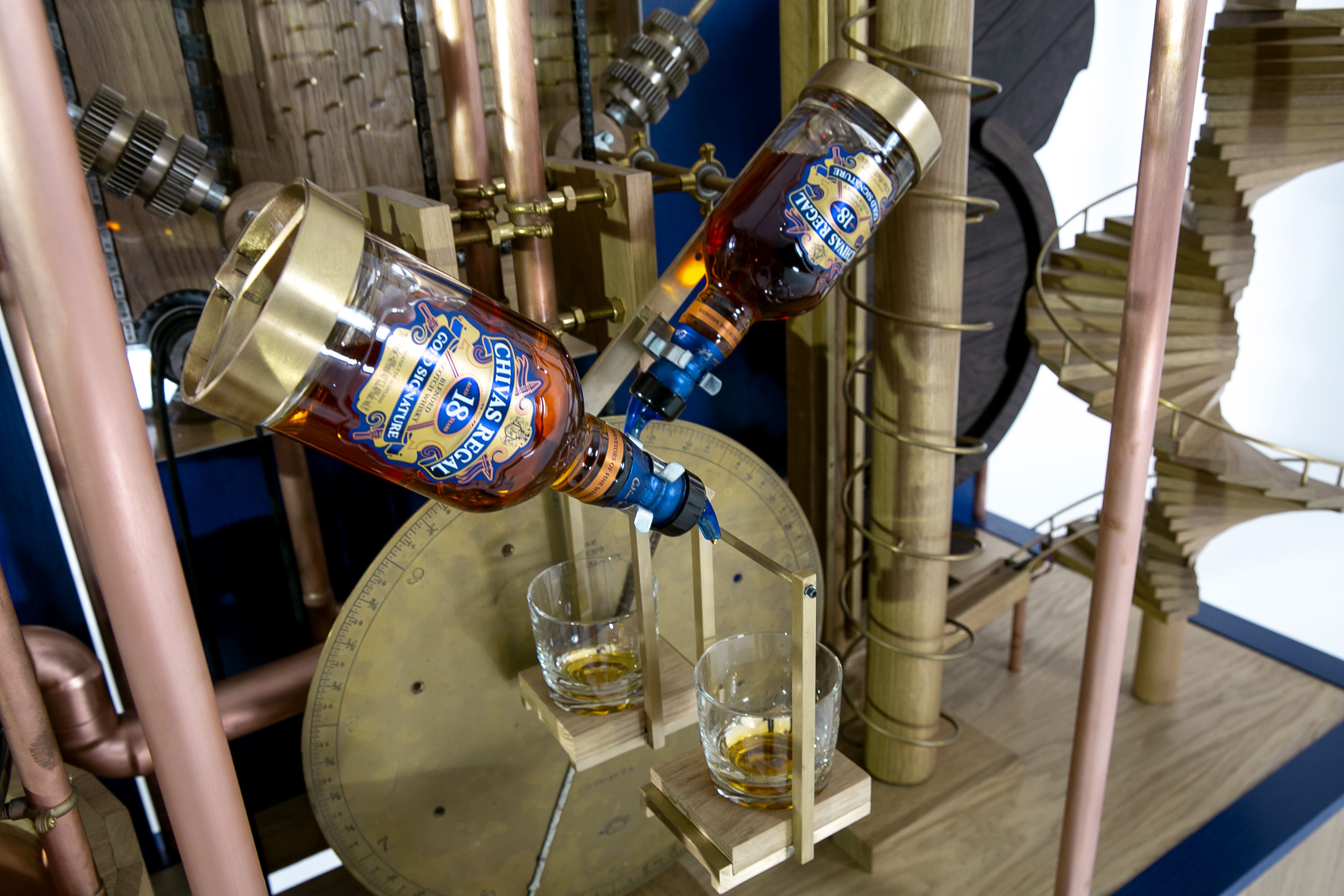 The World's Most Complex Whisky Pouring Machine by Chivas