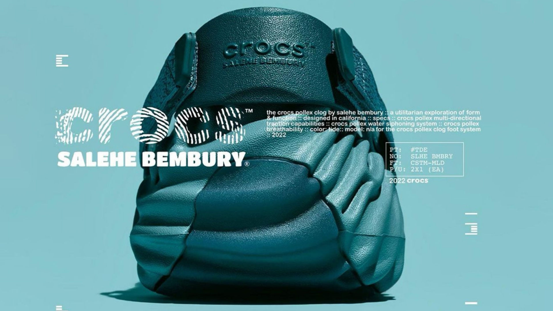 The Salehe Bembury x Crocs Pollex Clog: September 2022 drop details