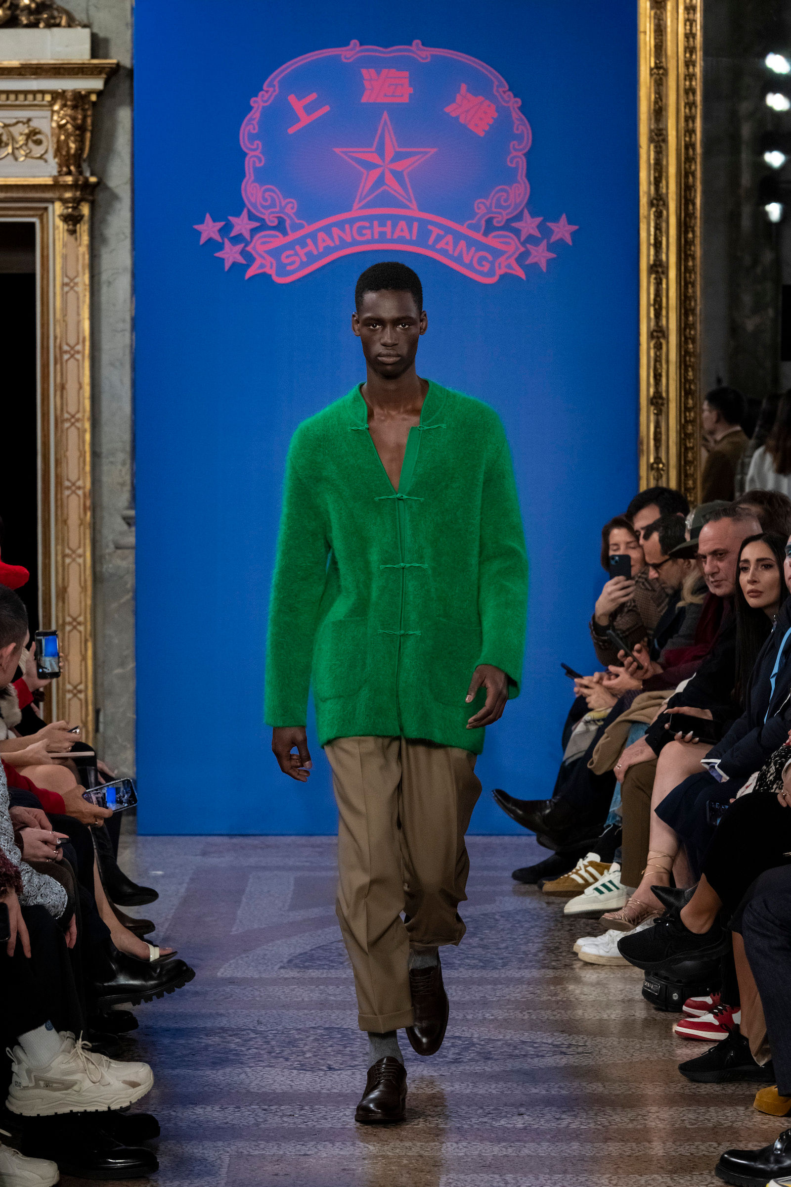 Shanghai Tang Fall Winter 2023 Menswear debut at Milan Fashion Week