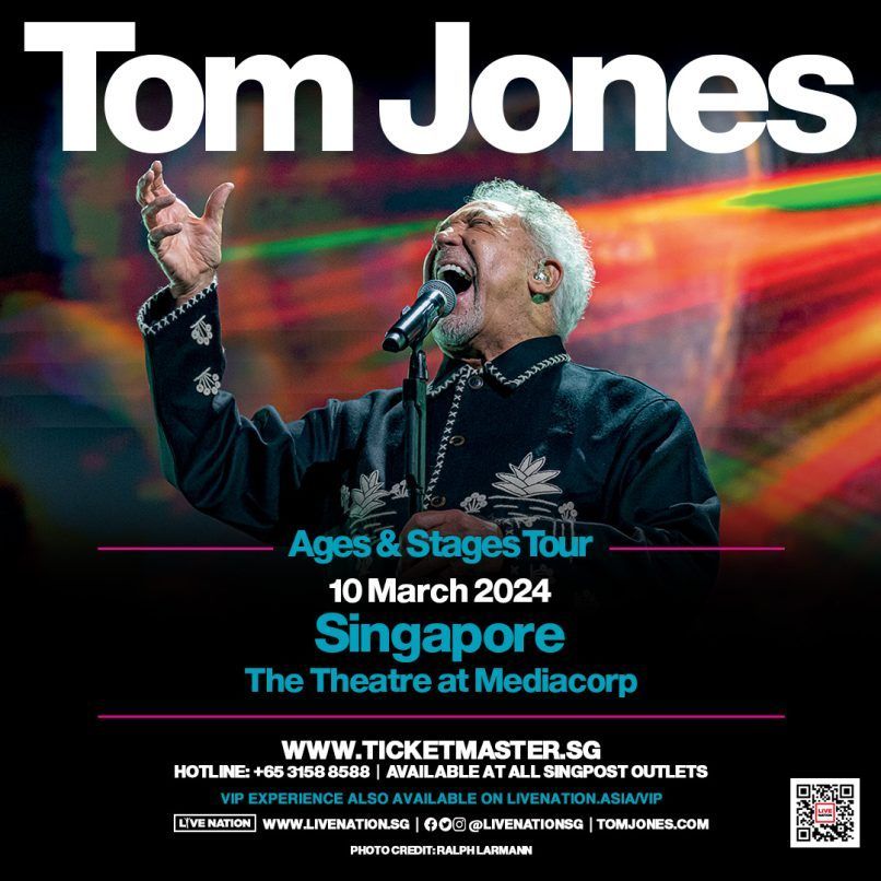 Tom Jones Singapore Concert: Dates, Venue, Tickets And Other Details