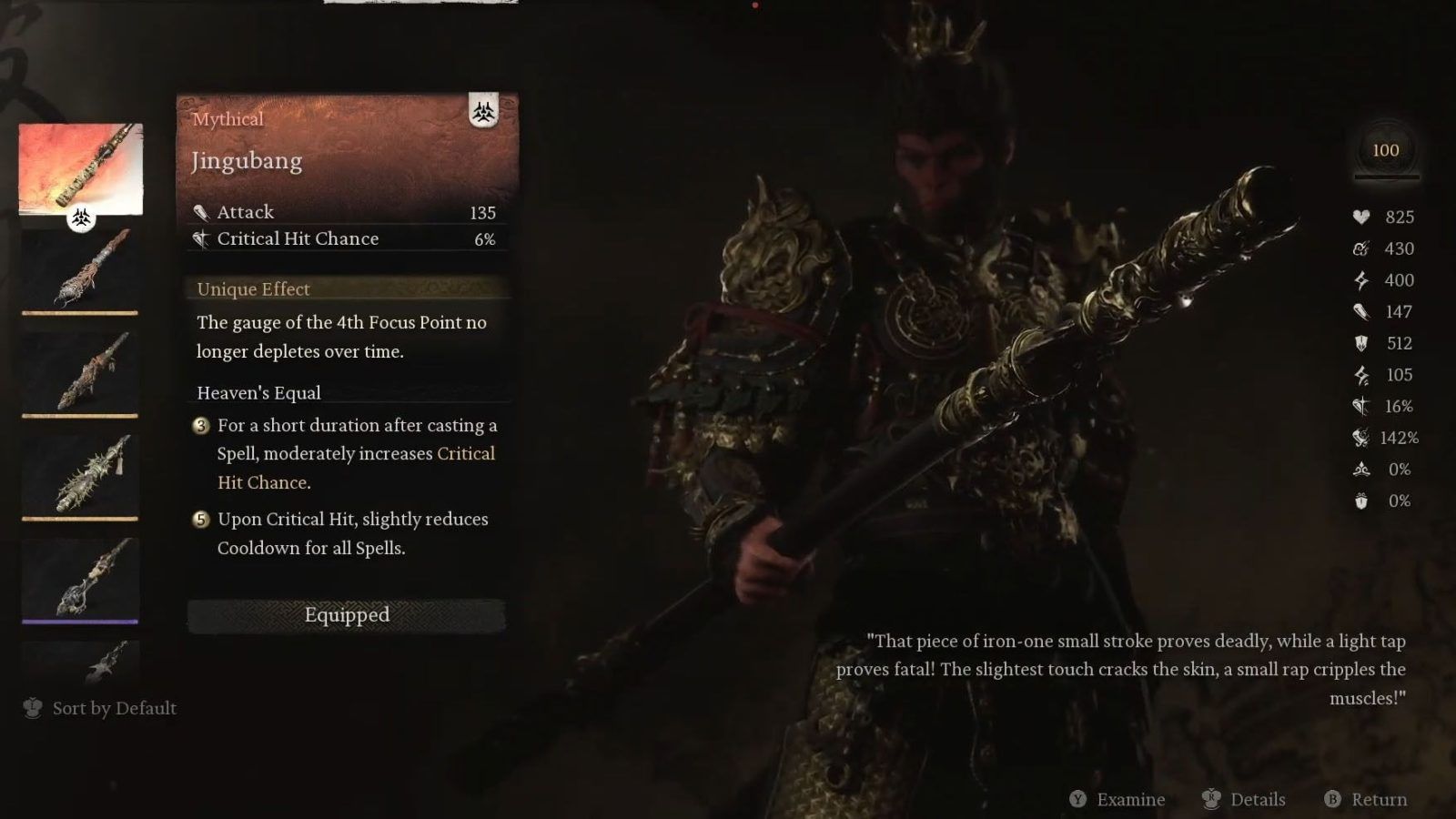 Best Black Myth Wukong weapons to use - Augustman Singapore