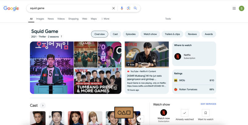 All About The Squid Game Mini-Game On Google - Augustman SG