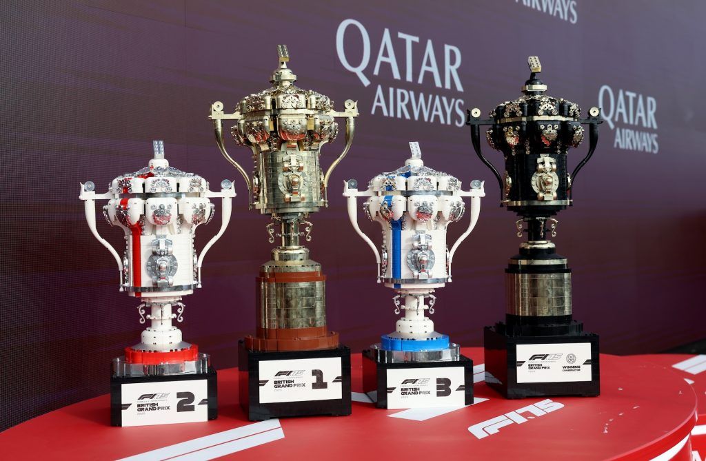 All about the Lego trophies presented at the British Grand Prix 2025