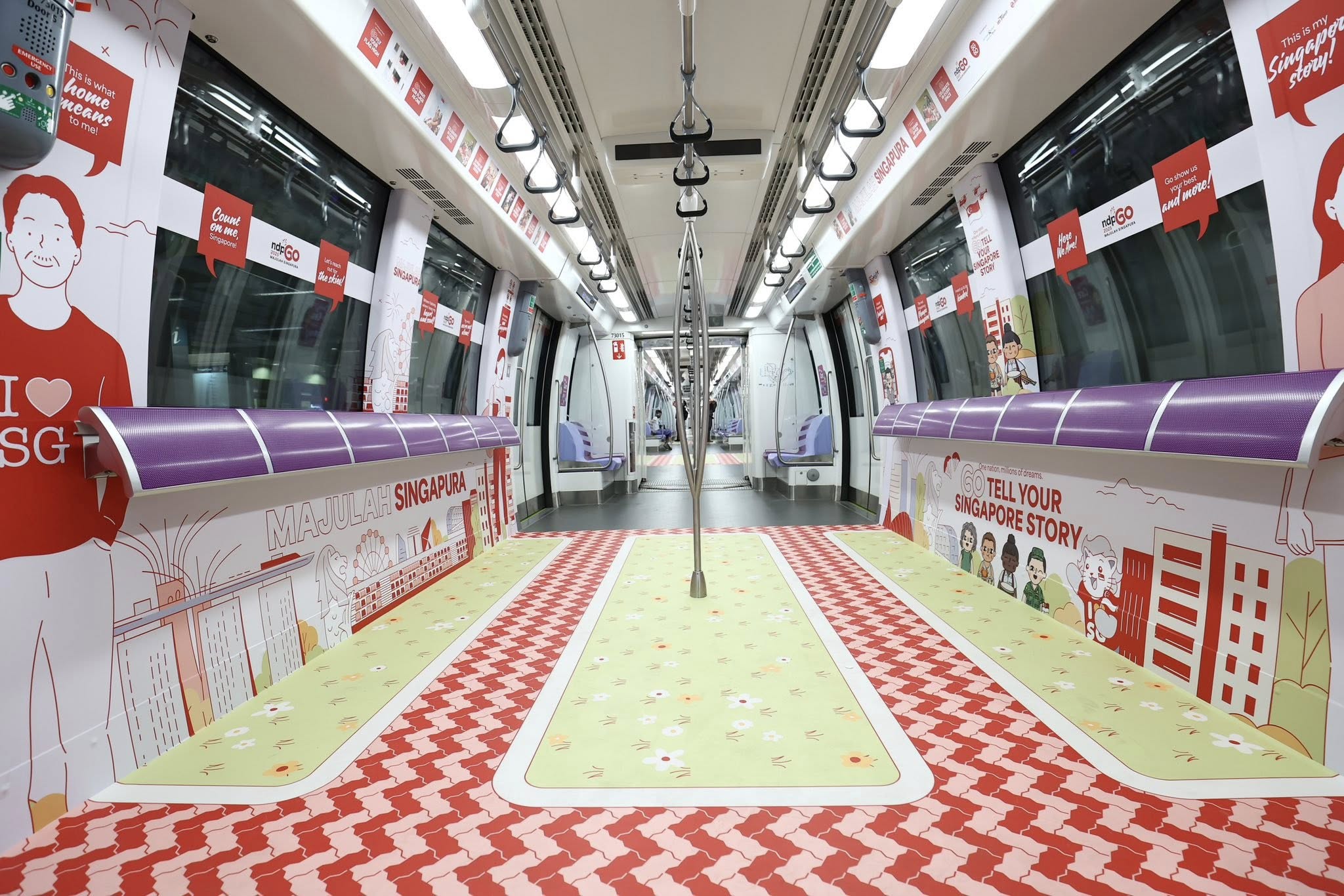New Look For Singapore's Buses And Trains For SG60 Celebration