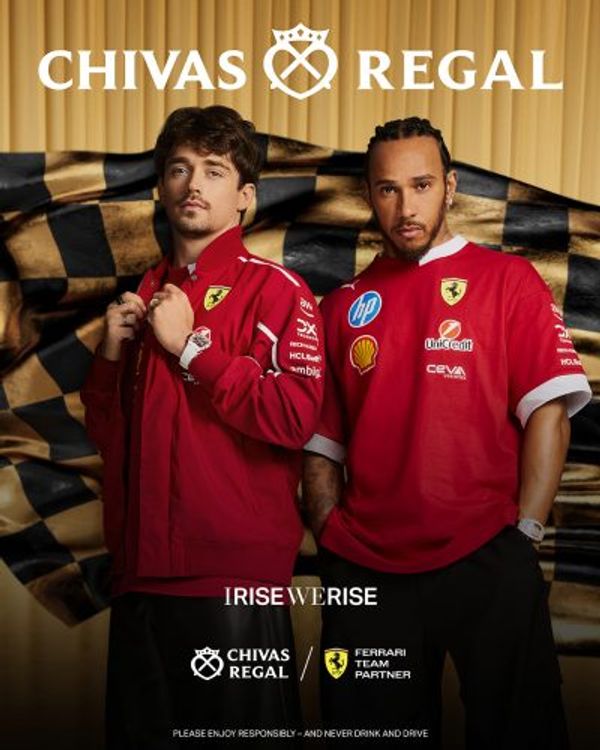 Chivas Regal unveils Crystalgold with F1 driver Charles Leclerc
