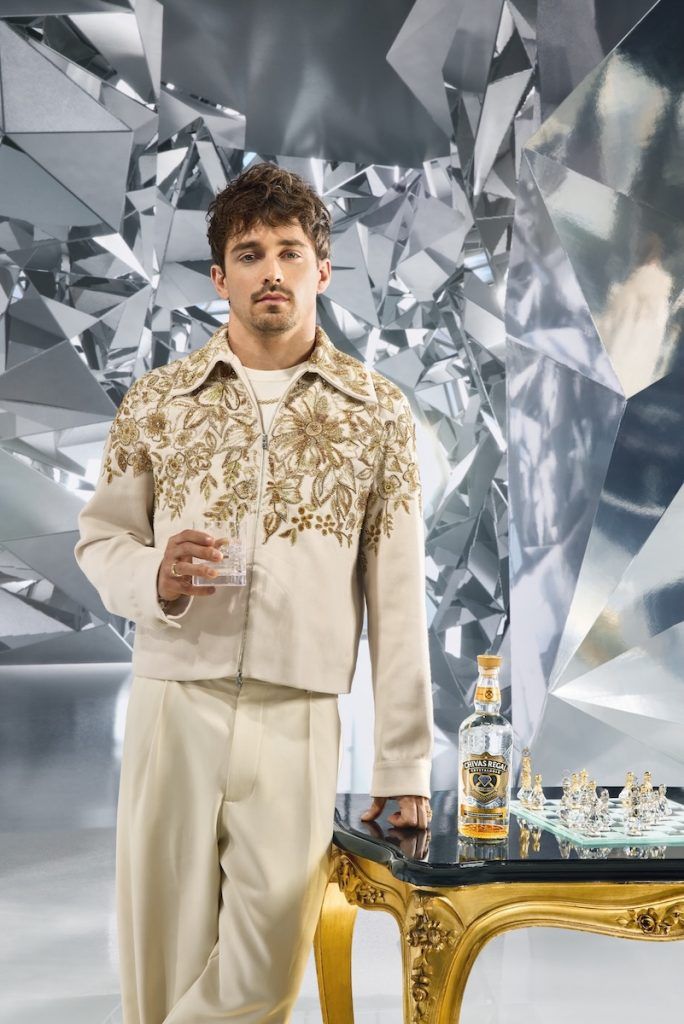 Chivas Regal unveils Crystalgold with F1 driver Charles Leclerc