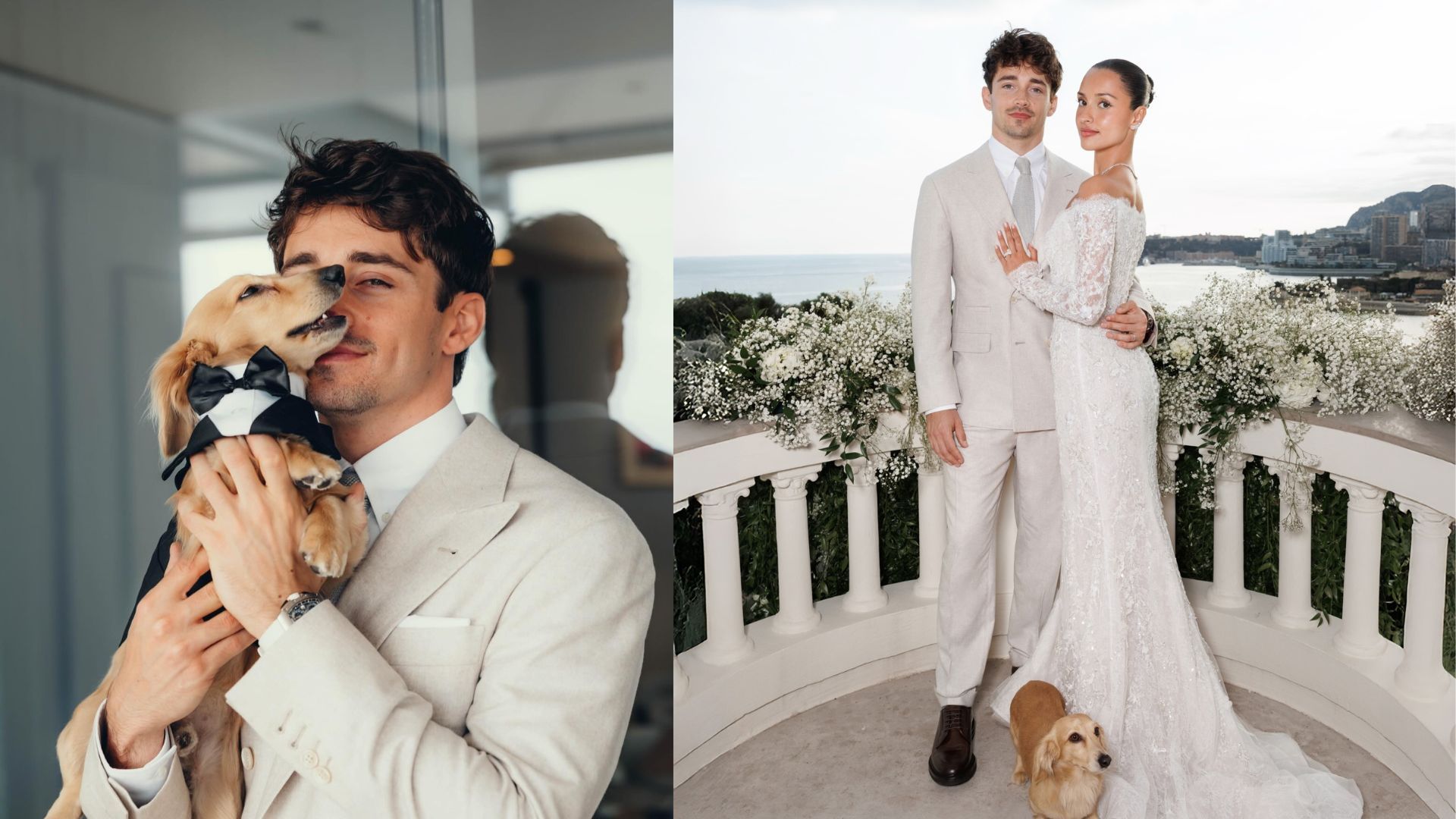 charles leclerc and alexandra saint mleux wedding | Augustman SG