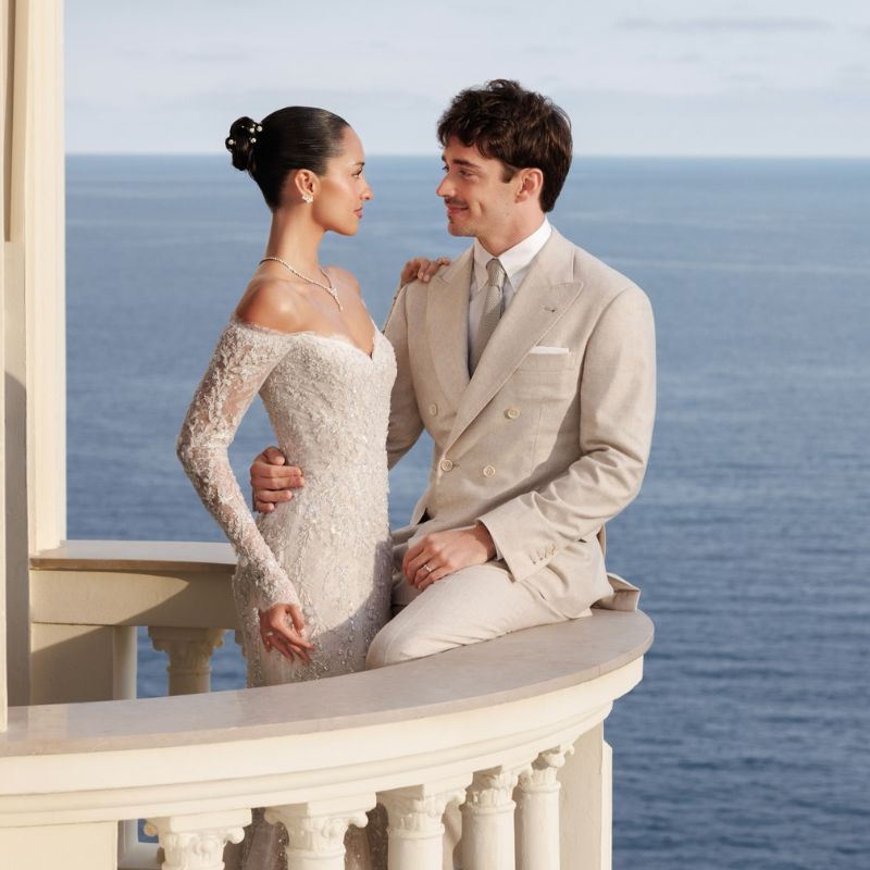 charles leclerc and alexandra saint mleux wedding | Augustman SG