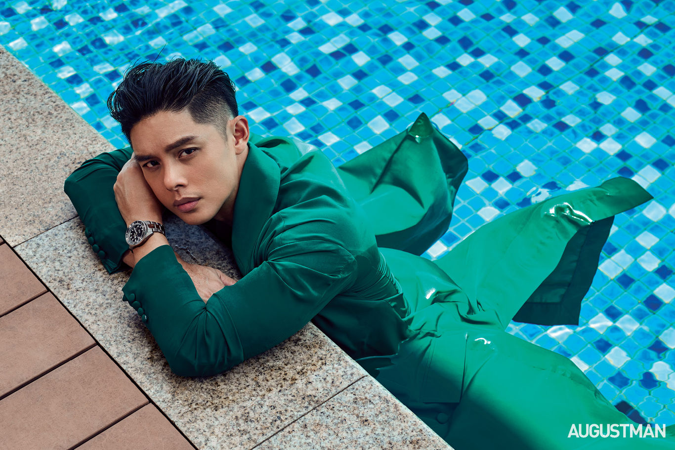 Henley Hii Graces Cover Of Augustman Malaysia - April/May 2022