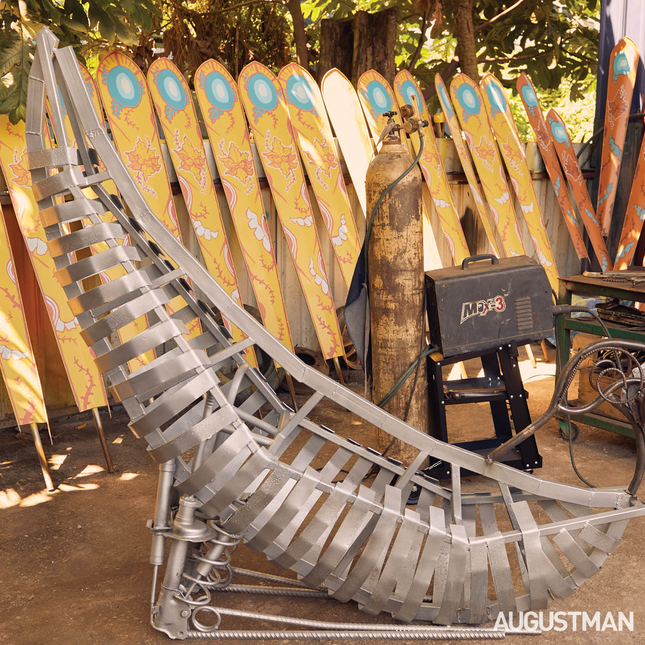 Earth Day 2022: William Koong Turns Scrap Metal Into Sculptures