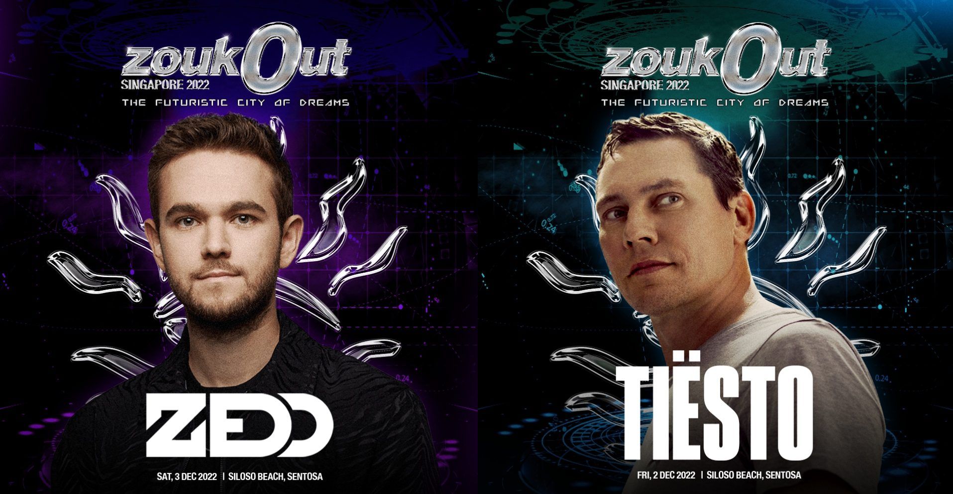 Tiesto And Zedd To Take The Stage At ZoukOut Singapore 2022