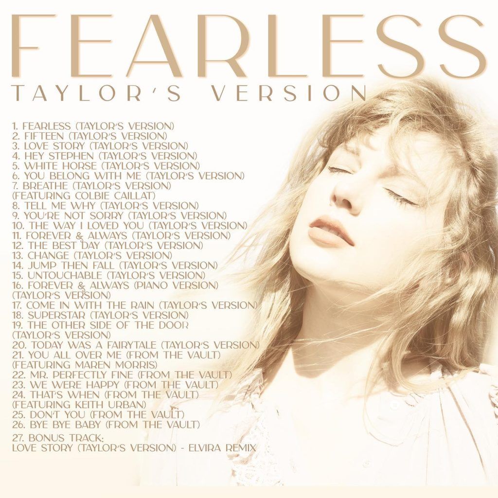 All Taylor Swift Albums And Remasters In Chronological Order