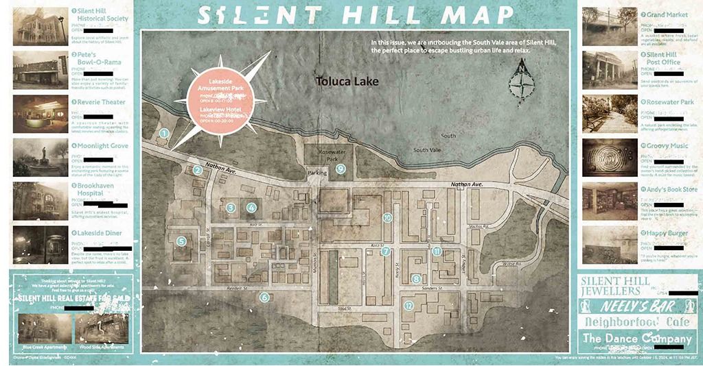 All Silent Hill 2 Glimpses of the Past locations - Augustman Malaysia