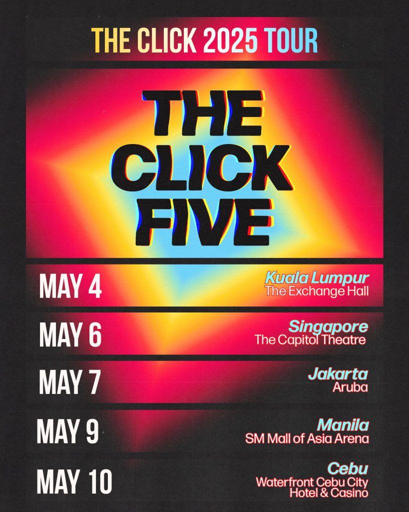 All About The Click Five 2025 Singapore Concert - Augustman Malaysia