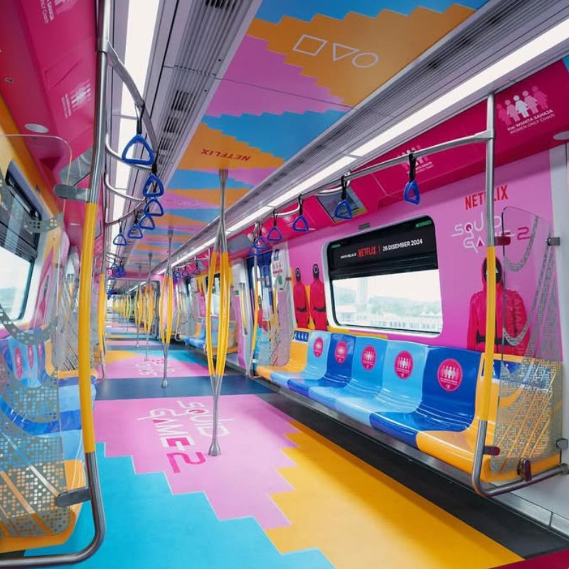 You Can Now Ride A Squid Game Train In Kuala Lumpur