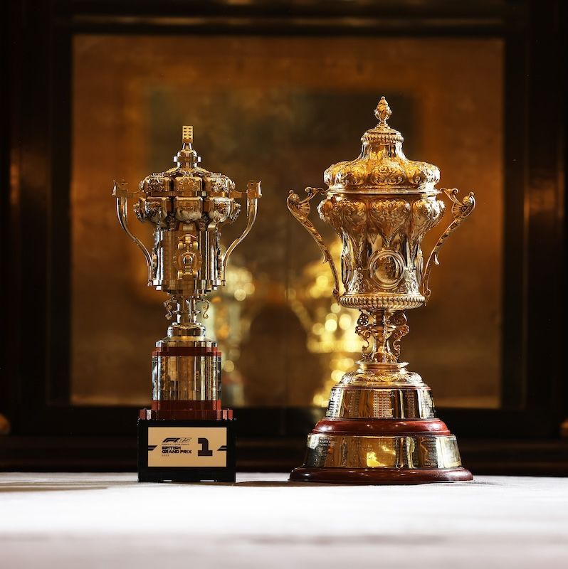 Lego trophies presented at the British GP 2025 | Augustman MY