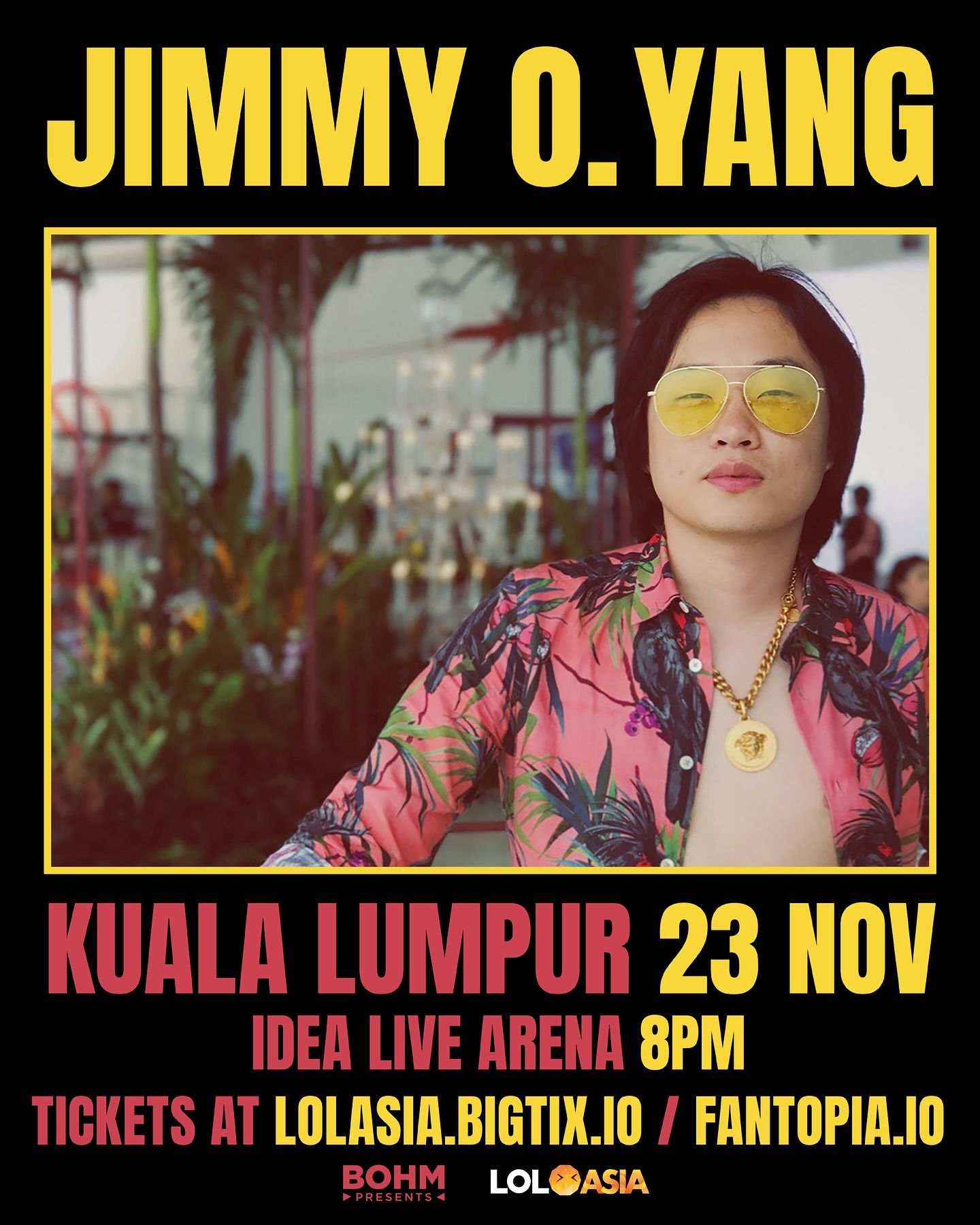 Details Of Jimmy O. Yang 2025 Malaysia Stand-Up Show