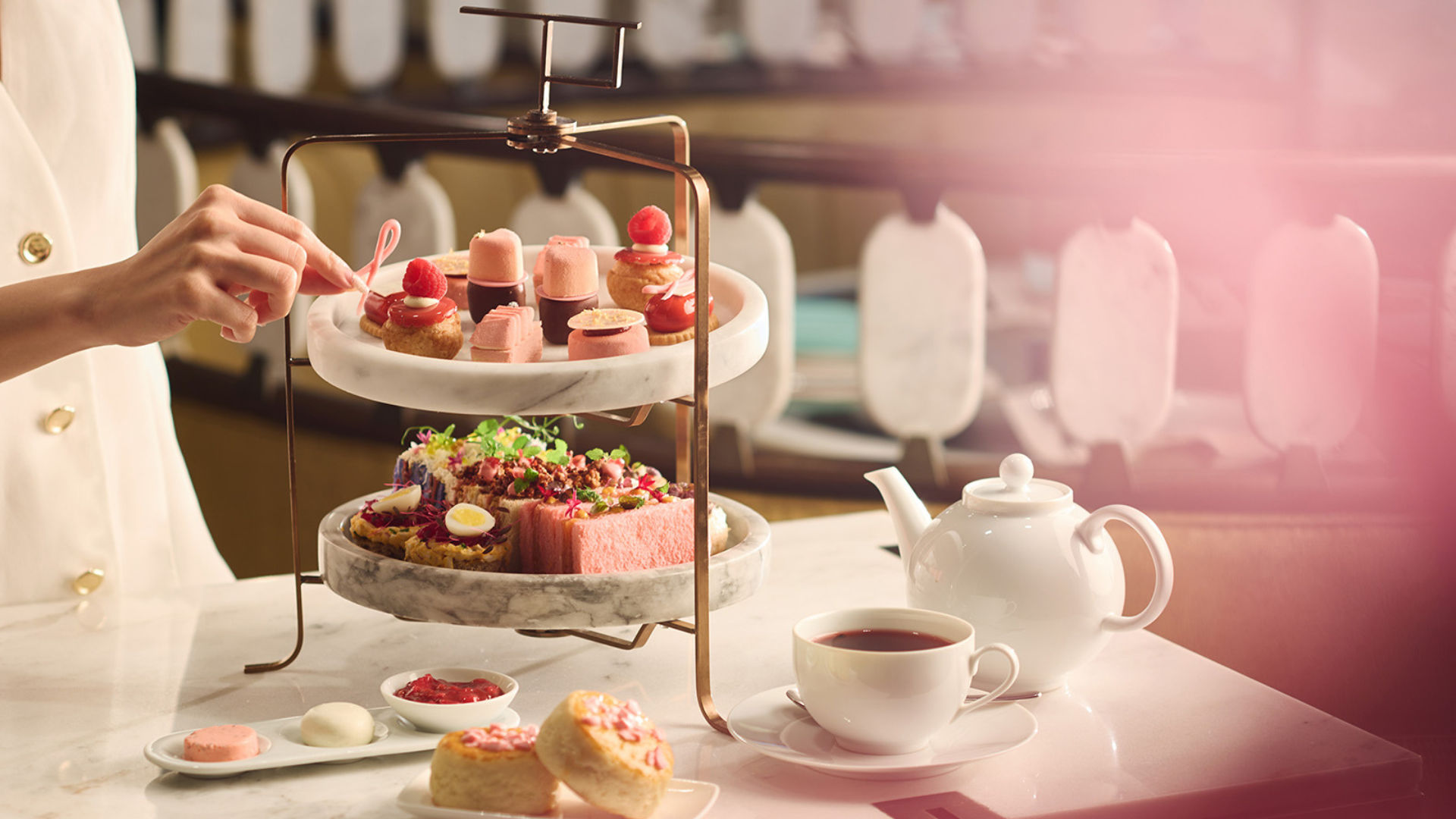 Pink October Afternoon Tea Sets for Breast Cancer Awareness