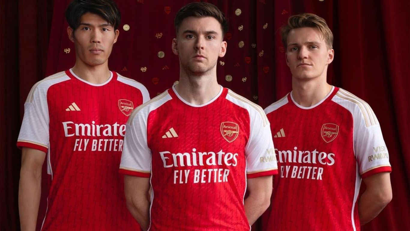 Adidas Unveils 20th Anniversary Arsenal Jersey For 2023-2024 Season